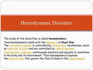 Hemodynamic disorders | PPTX