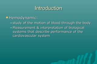 Hemodynamic monitoring | PPT