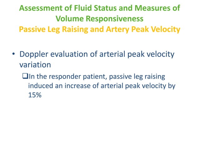 HEMODYNAMICS MONITORING IN CRITICALLY ILL PATIENTS: ASSESSMENT OF FLUID ...