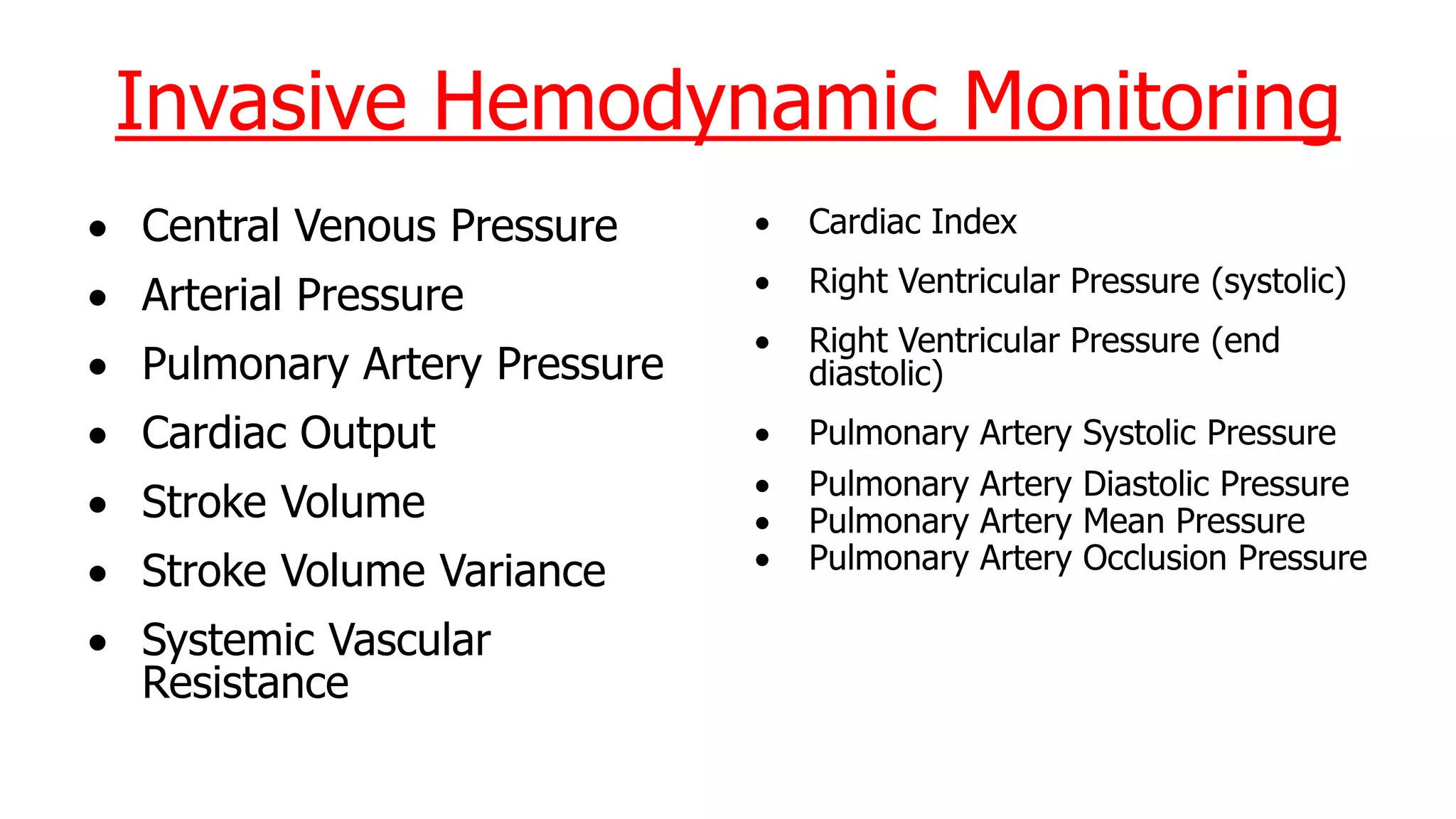 Hemodynamic monitoring | PPTX