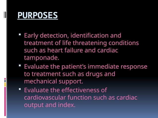 HEMODYNAMIC MONITORING for cardiovascular cases | PPTX