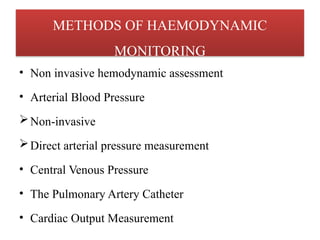 Hemodynamic Monitoring and administration of ionotrops.pptx