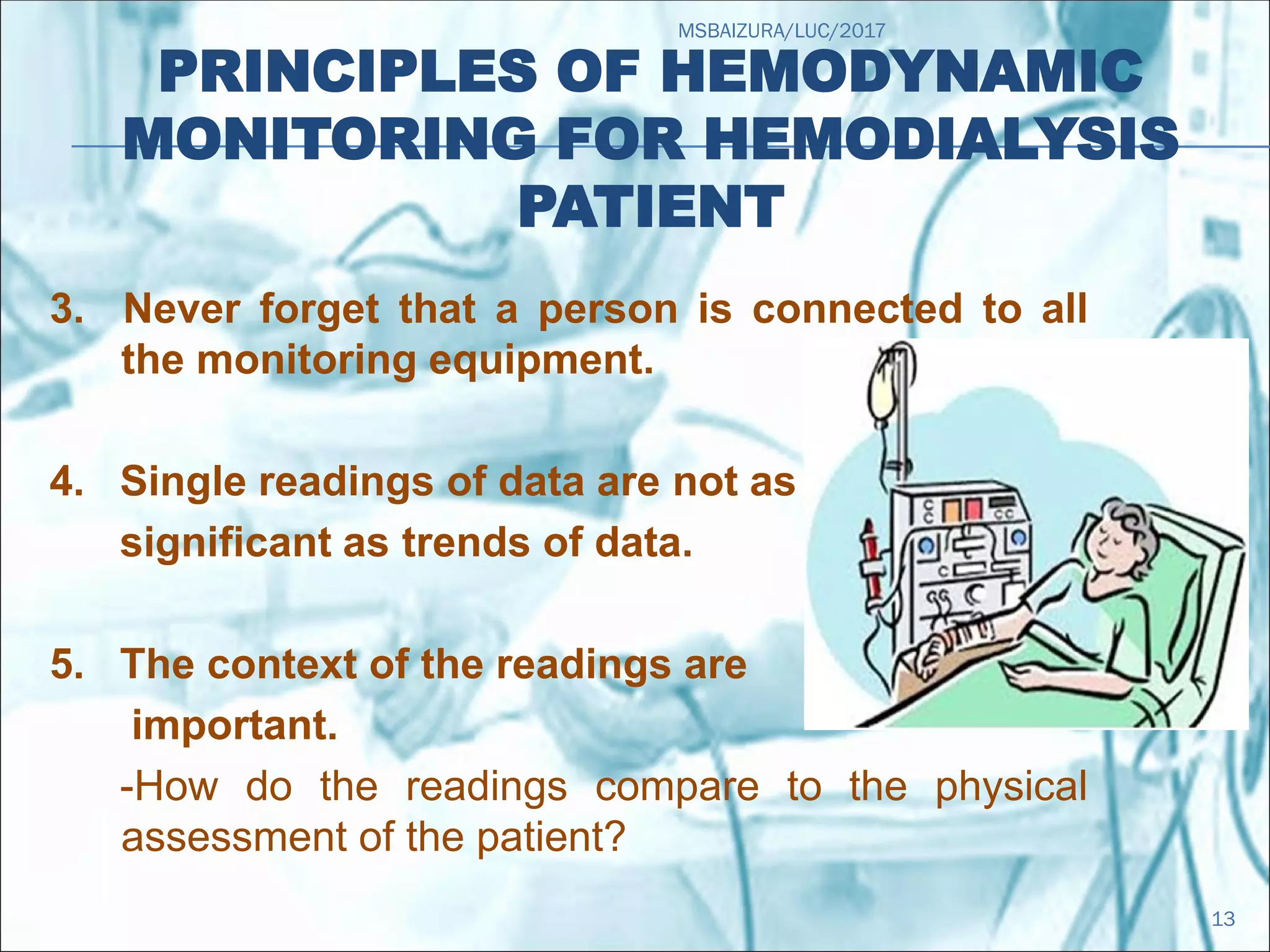 Hemodynamic monitoring for hemodialysis pt | PDF