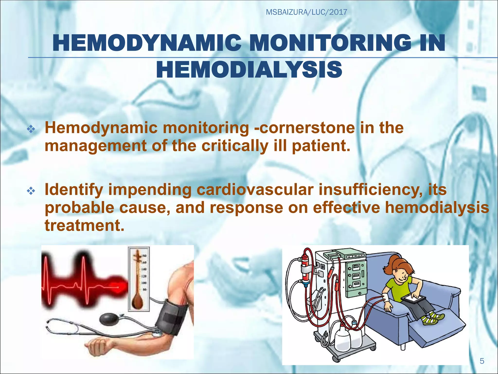 Hemodynamic monitoring for hemodialysis pt | PDF