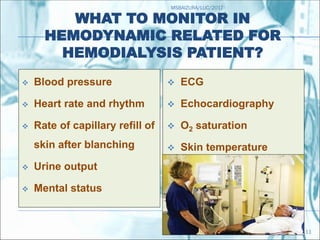 Hemodynamic monitoring for hemodialysis pt | PDF