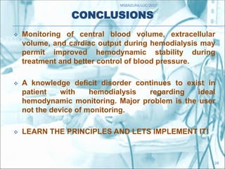 Hemodynamic monitoring for hemodialysis pt | PDF