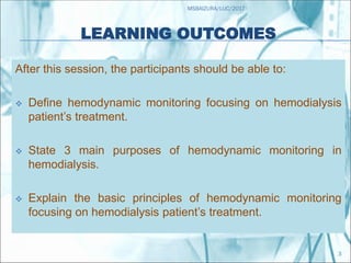 Hemodynamic monitoring for hemodialysis pt | PDF