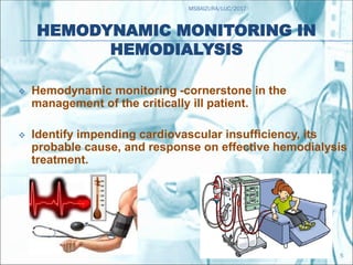 Hemodynamic monitoring for hemodialysis pt | PDF