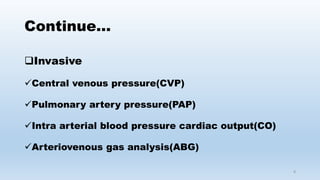 Hemodynamic monitoring non invasive | PPTX