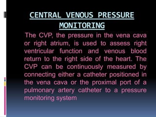 Hemodynamic monitoring ppt | PPTX