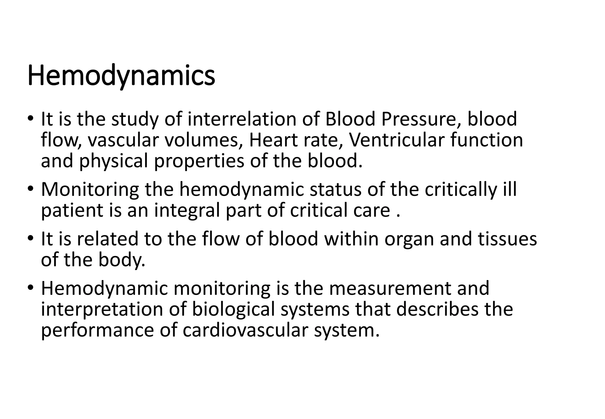 CRITICAL AND CARE NURSING hemodynamics.pptx