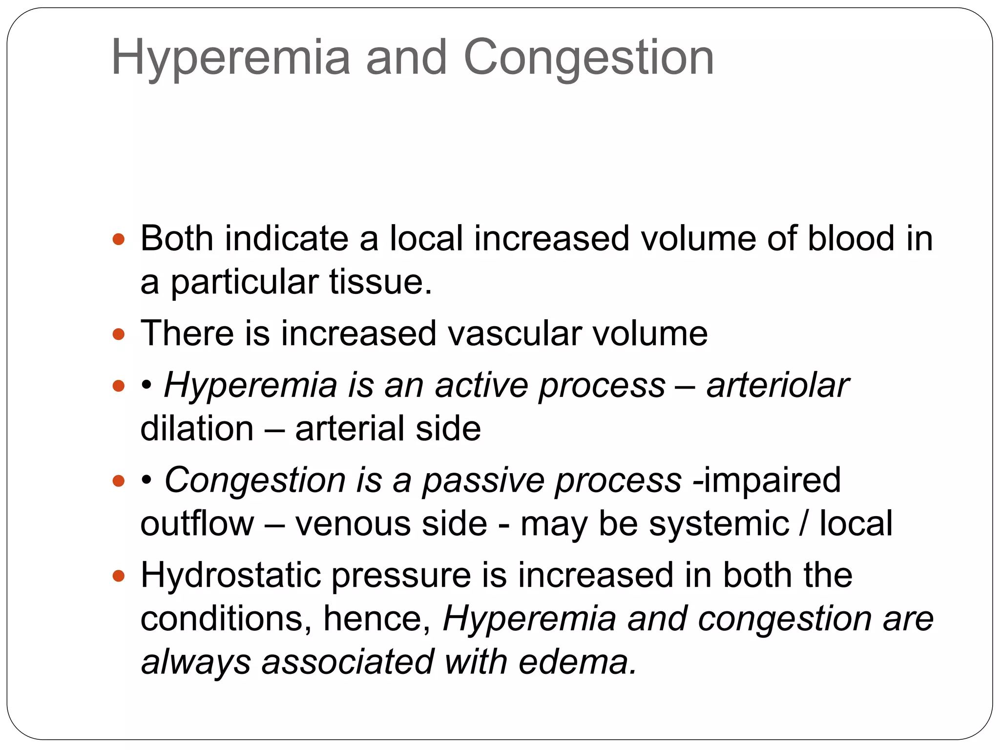 Hemodynamics congestion & hyperemia | PPTX