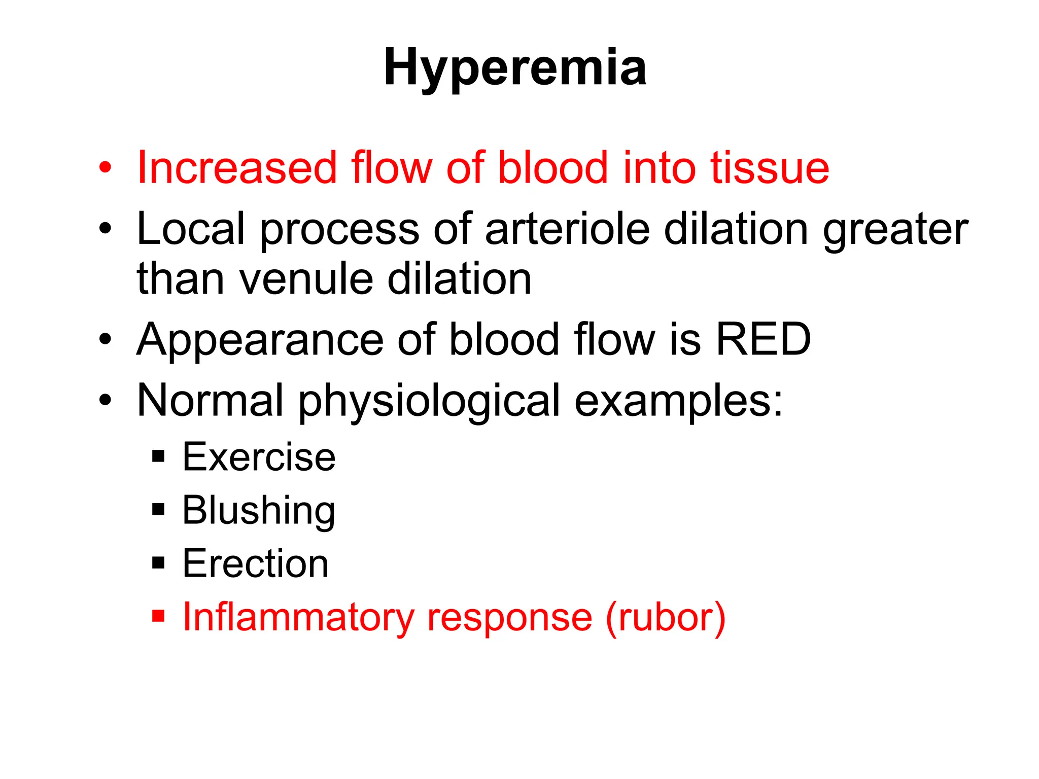 hemodynamics - hyperemia.pdf , inflammation | PDF