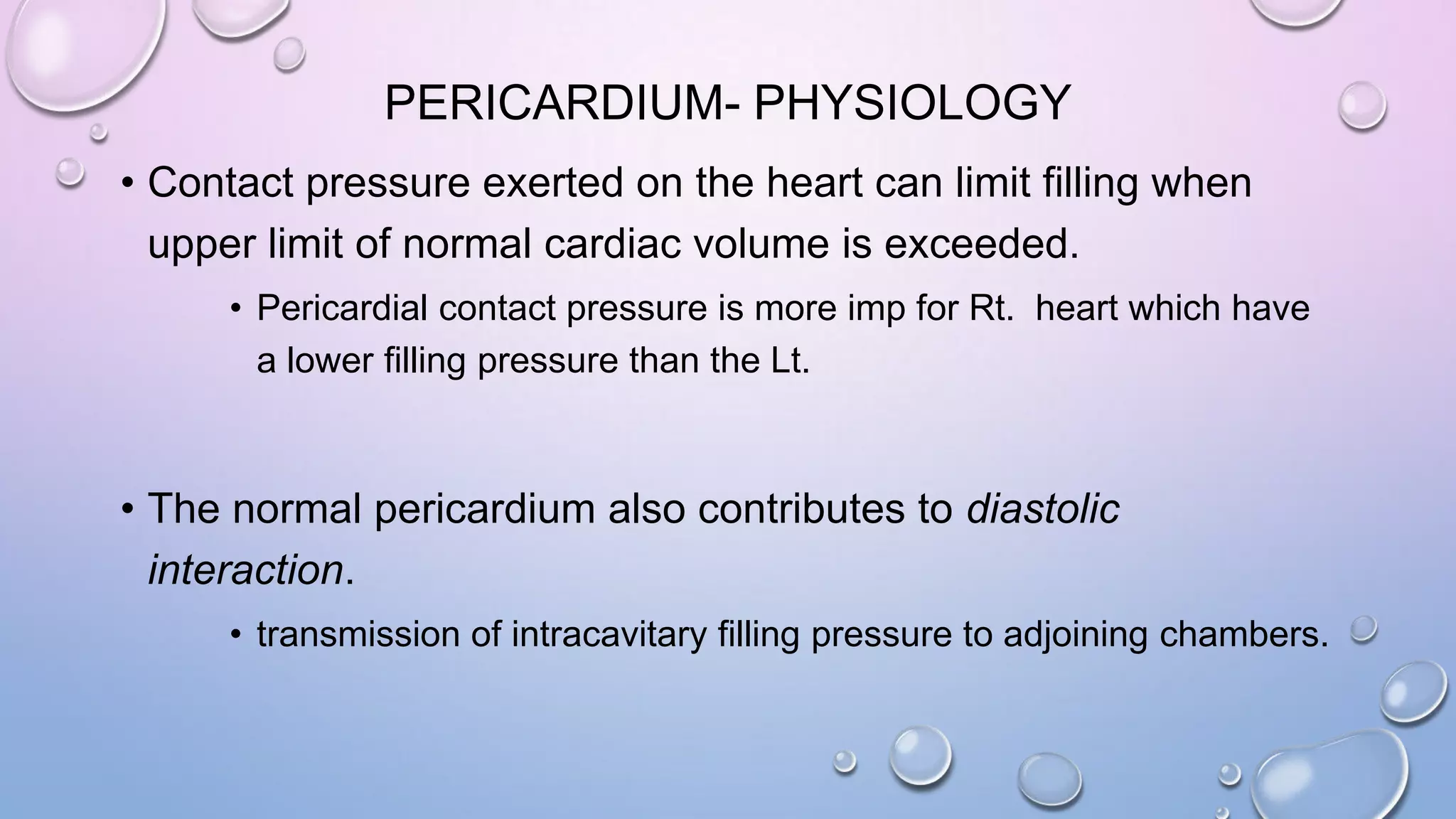 Hemodynamics of cardiac tamponade, constrictive pericarditis ...