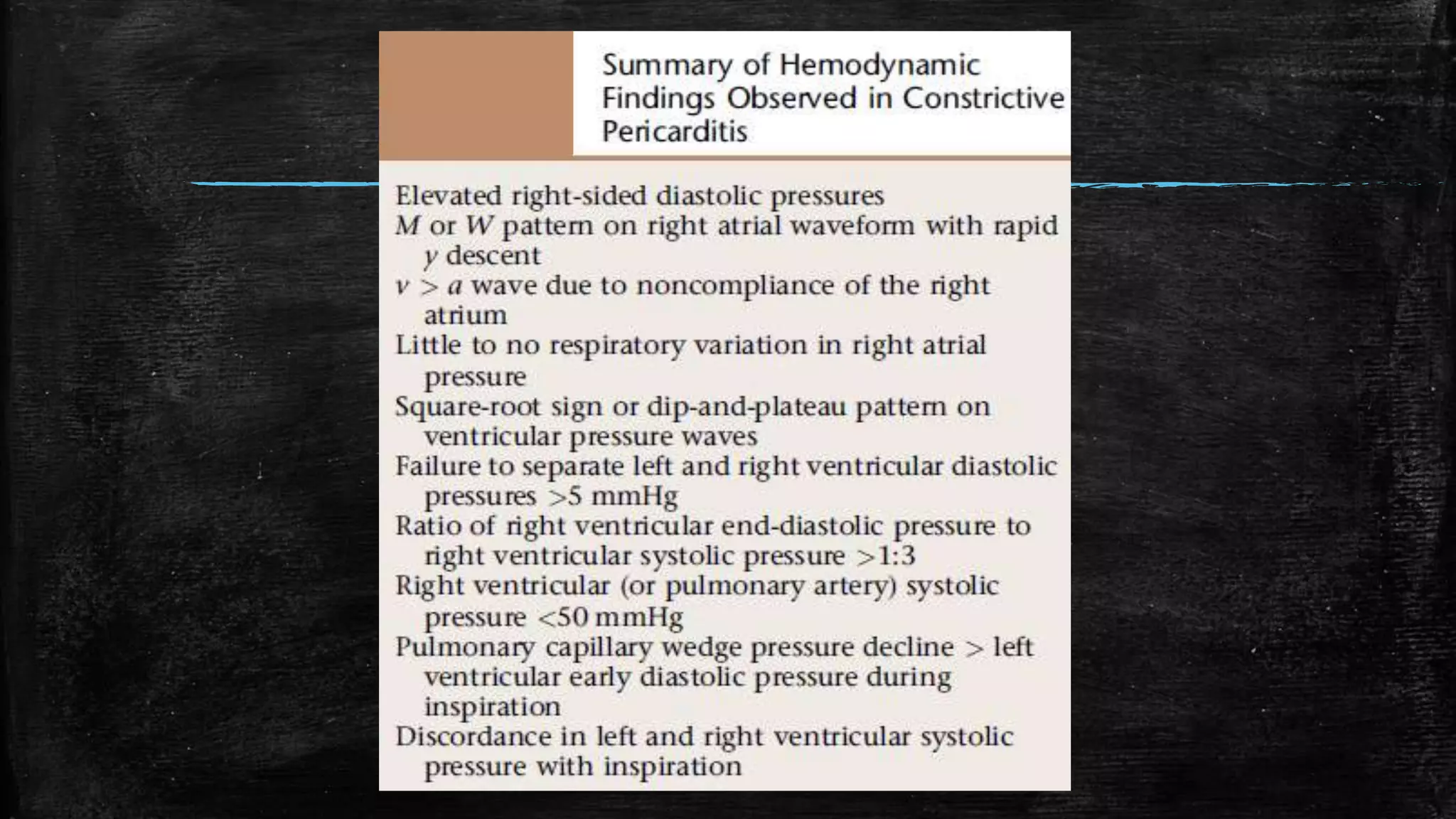 Hemodynamics of pericardial constriction | PPTX