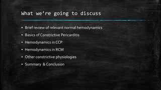 Hemodynamics of pericardial constriction | PPT