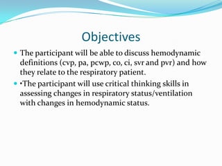 Hemodynamics presentation | PPTX