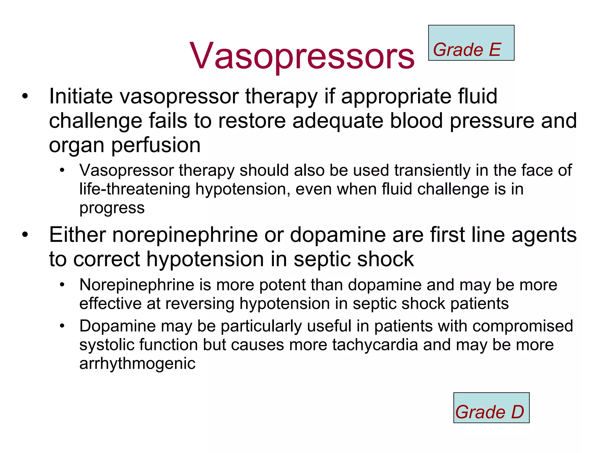 Hemodynamic Stabilisation In Septic Shock | PPT