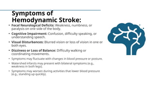 Neurology Hemodynamic stroke brain stroke | PPTX