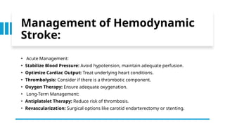 Neurology Hemodynamic stroke brain stroke | PPTX
