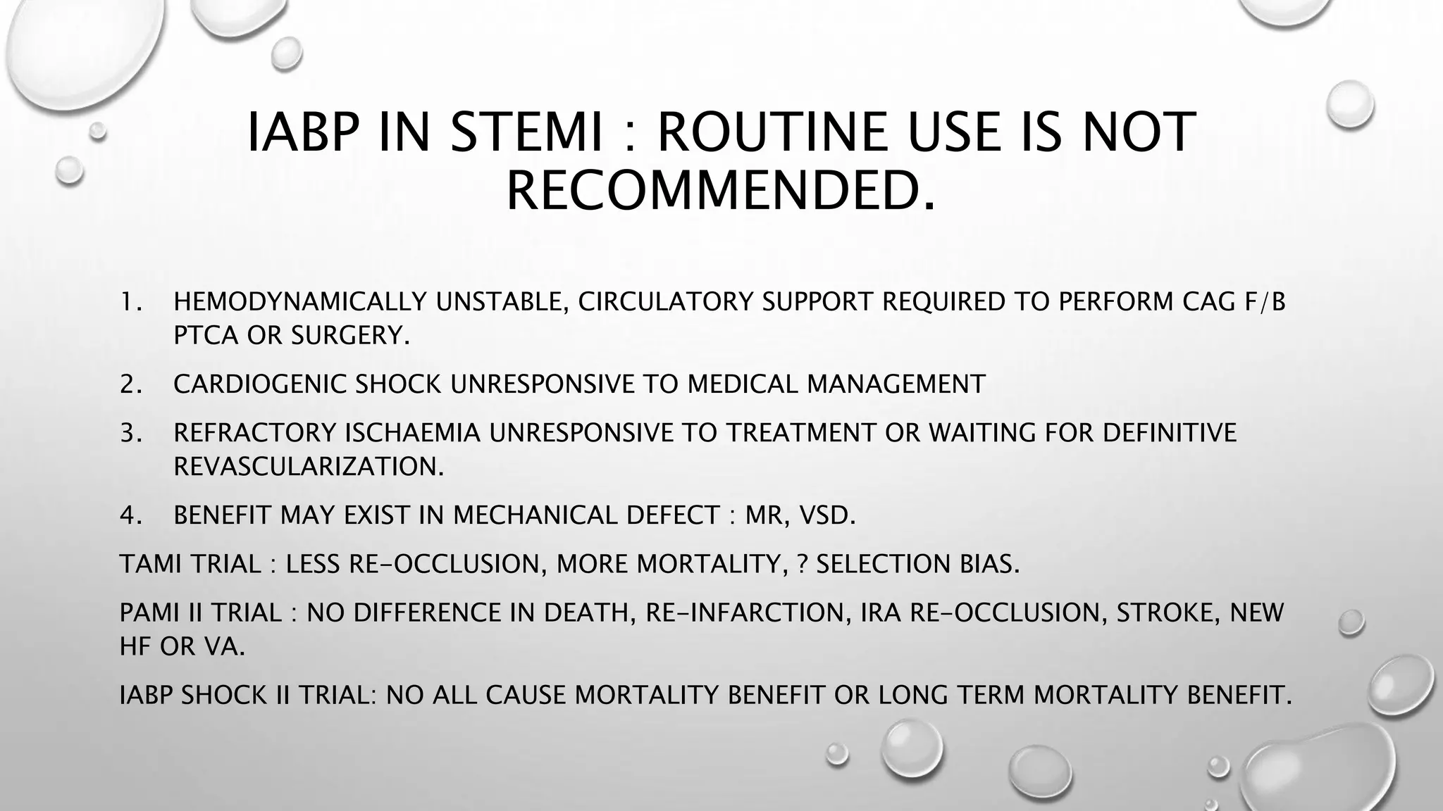 hemodynamic support in STEMI.pptx | Heart and Cardiovascular Diseases ...