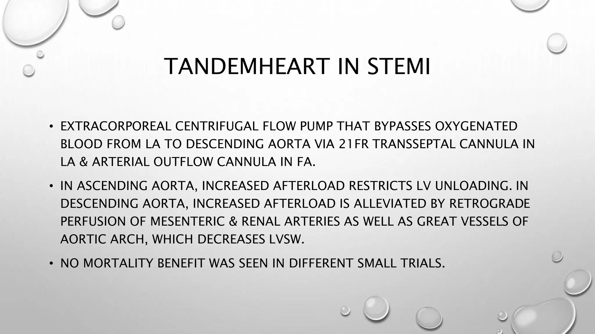 hemodynamic support in STEMI.pptx | Heart and Cardiovascular Diseases ...