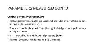 HEMODYNMAMICS MONITORING IN CRITICAL CARE NURSING | PPTX
