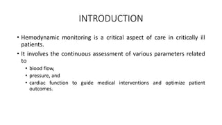 HEMODYNMAMICS MONITORING IN CRITICAL CARE NURSING | PPTX