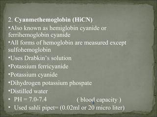 Hemoglobin | PPT