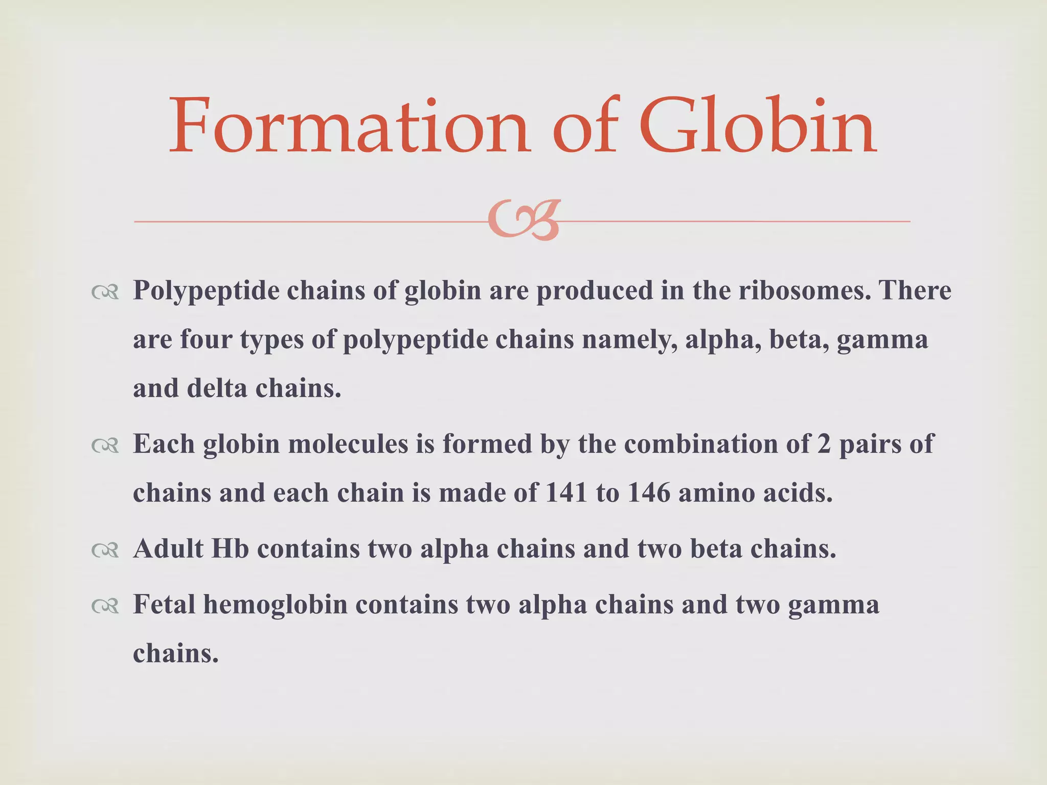 Hemoglobin Synthesis | PPTX