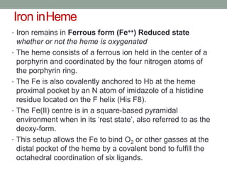 Chemistry and function of Hemoglobin | PPTX