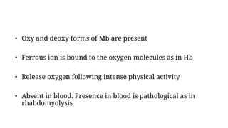 Hemoglobin for mbbs bds 1st year tada.pdf | Blood Disorders | Diseases ...