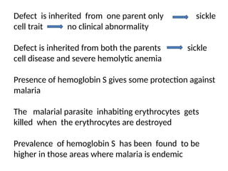 Hemoglobin and the Red blood cell structure | PPTX