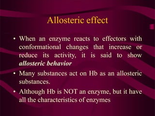 Hemoglobin Lecture for bs mlt | PPTX