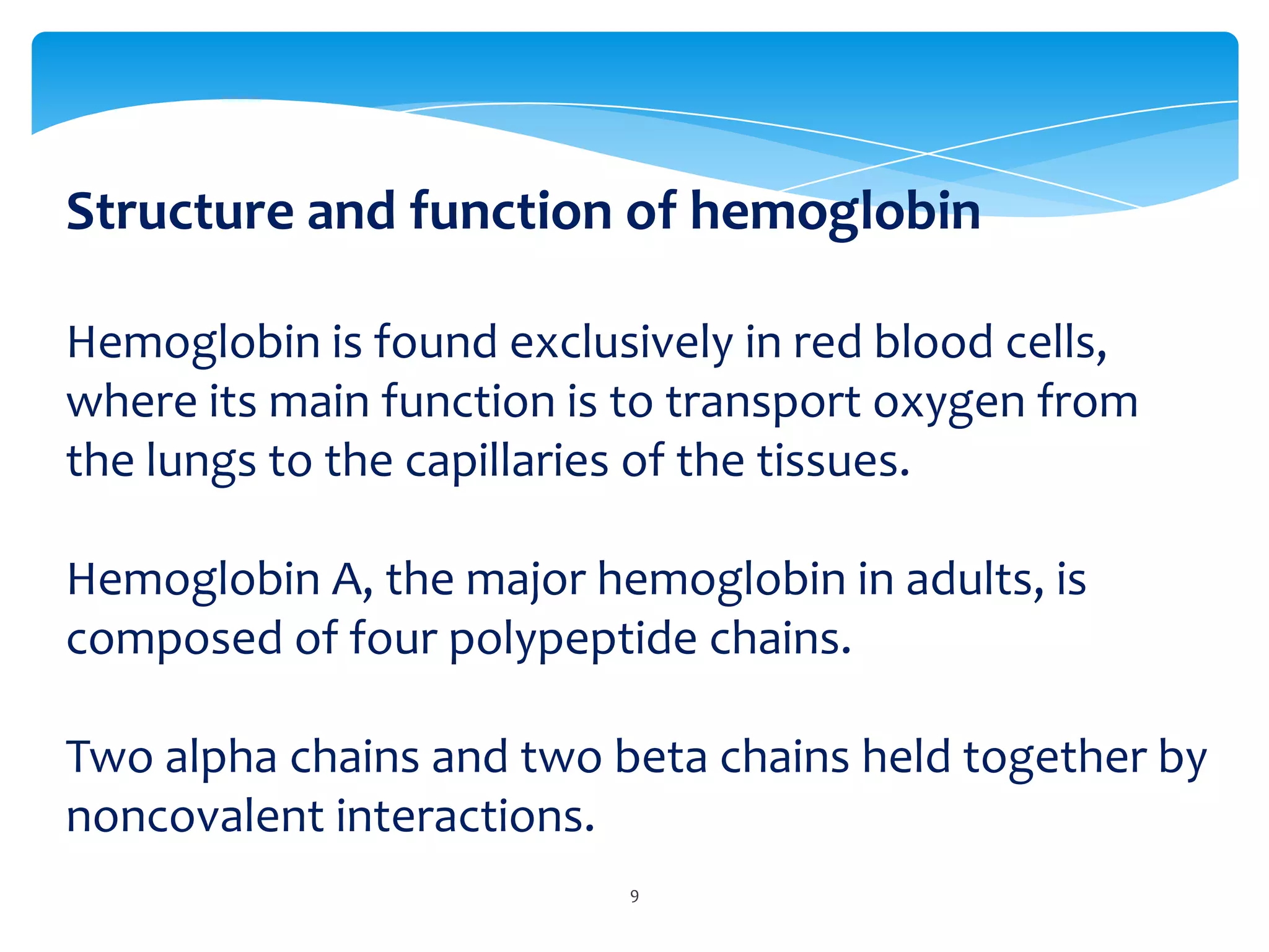 Hemoglobin and insulin | PPT