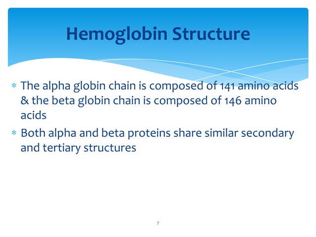 Hemoglobin and insulin | PPT