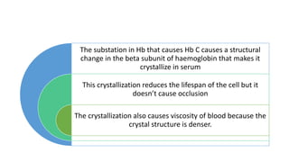 Hemoglobin C and SC Blood Disorders | PPTX