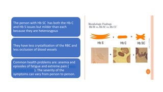 Hemoglobin C and SC Blood Disorders | PPT
