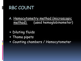 Hemoglobin determination | PPTX