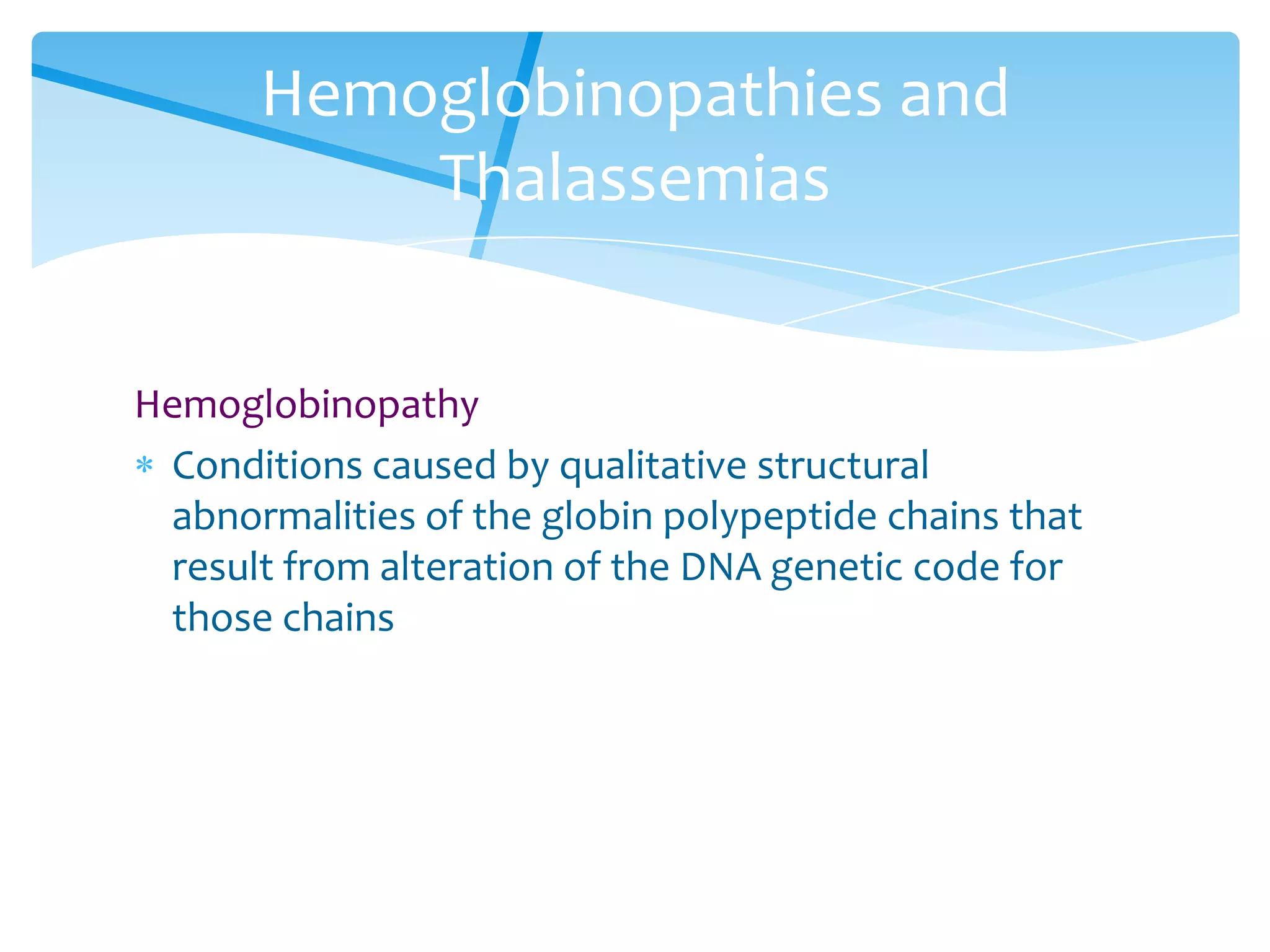 Hemoglobin disorders final | PPTX