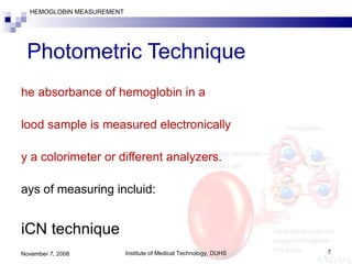 Hemoglobin estimation | PPT