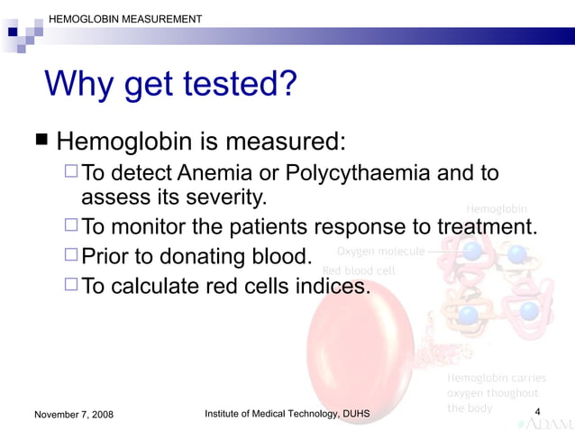 Hemoglobin estimation | PPT