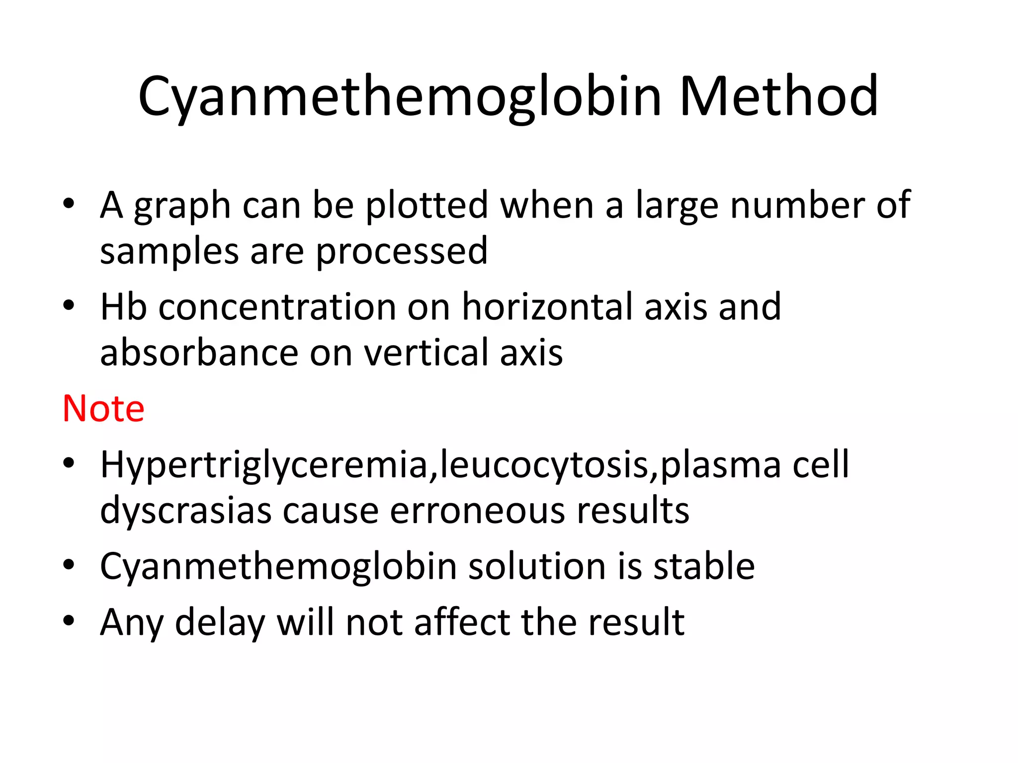 Hemoglobin estimation | PPTX