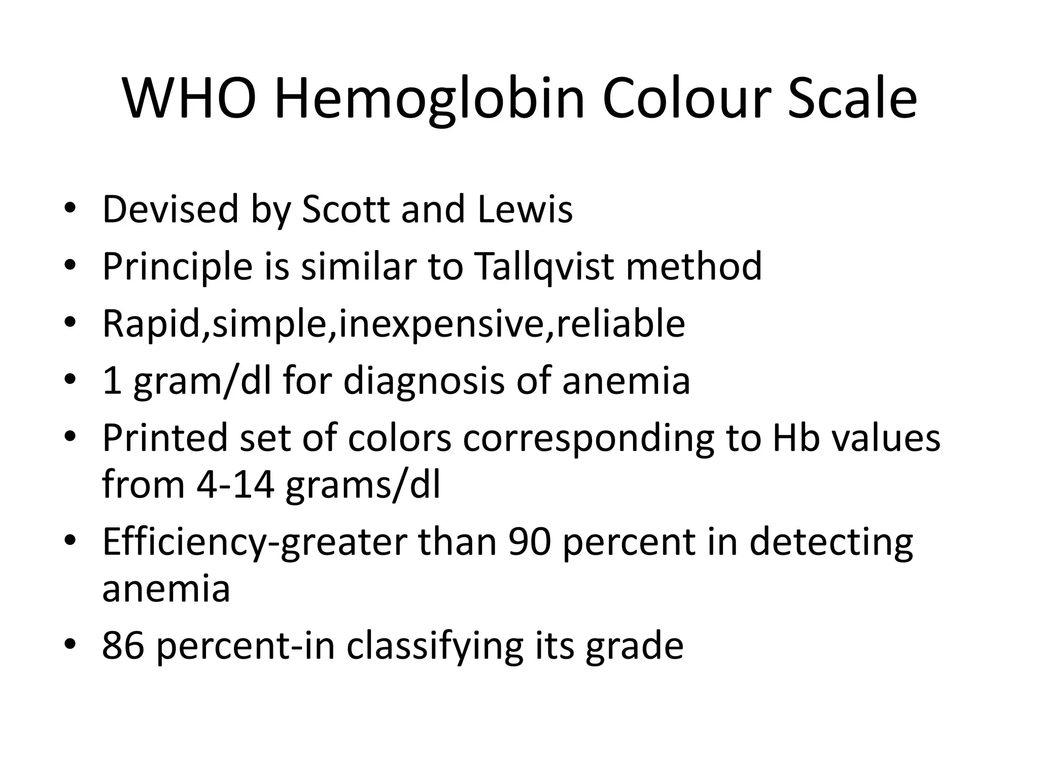 Hemoglobin estimation | PPTX