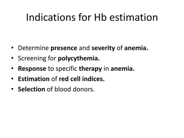 Microteaching Practicals - Hemoglobin estimation | PPT