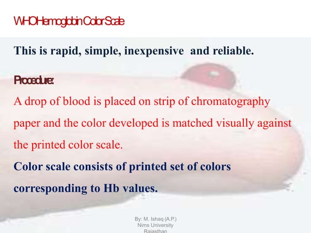 hemoglobinestimation | PPT