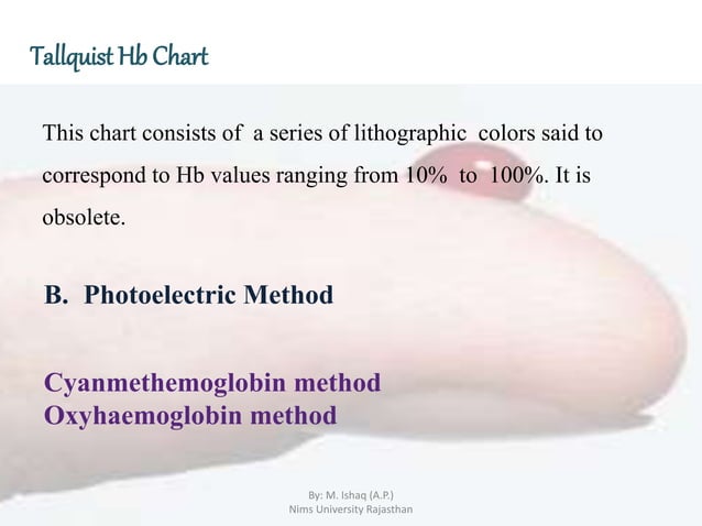 Hemoglobin estimation | PPTX