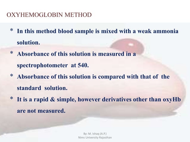 Hemoglobin estimation | PPTX