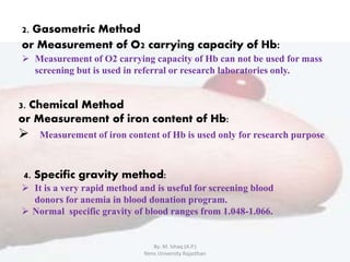 Hemoglobin estimation | PPTX