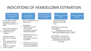 HEMOGLOBIN ESTIMATION AND STAINING OF PERIPHERAL BLOOD SMEAR.pptx